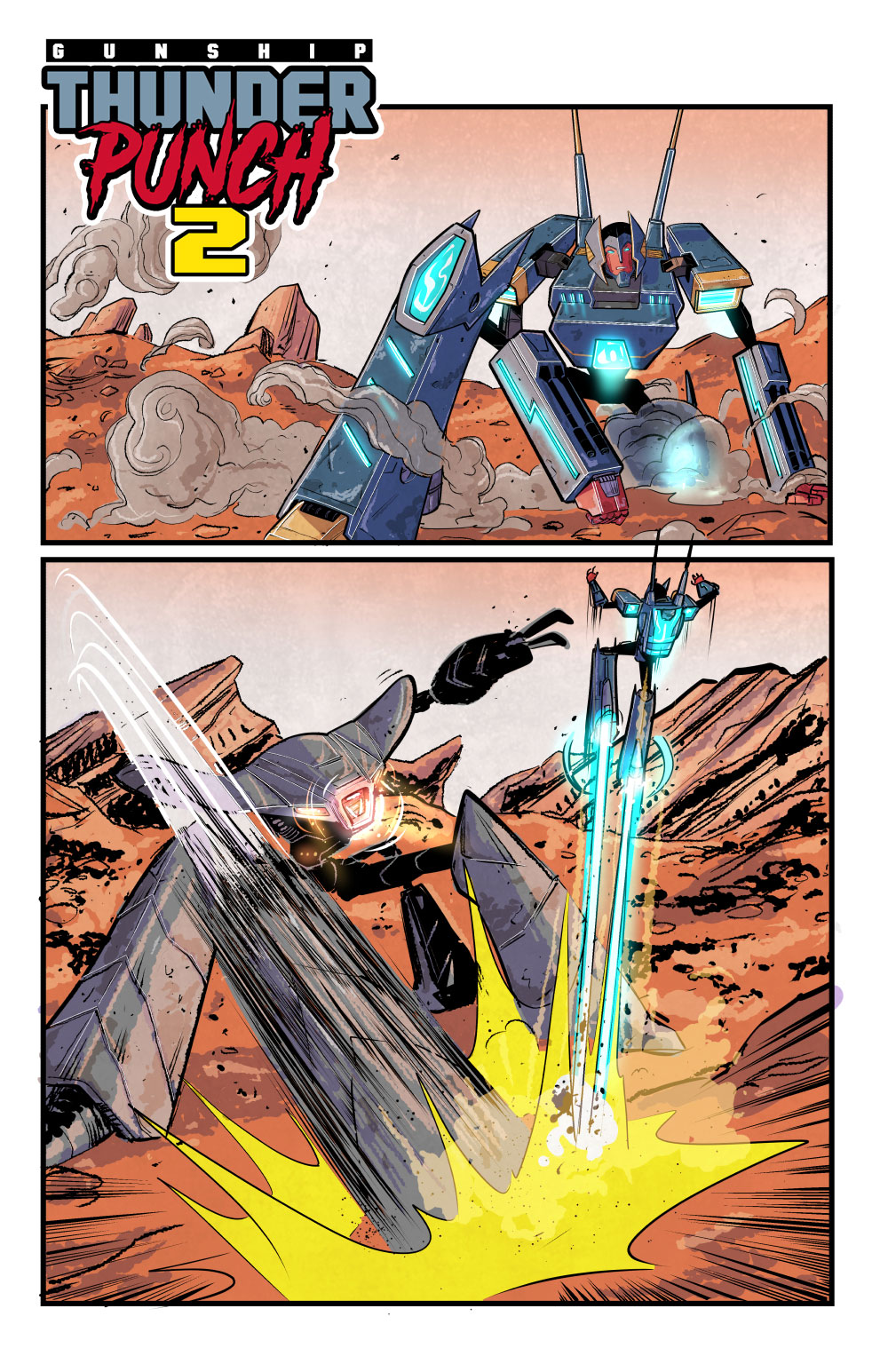 Gunship Thunderpunch Book 2 & Synthwave Album | IndieCron | THE INDIE HUB